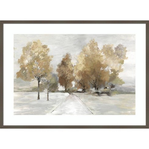 Amanti Art 41"x30" Trail Under The Trees By Allison Pearce Wood Framed ...