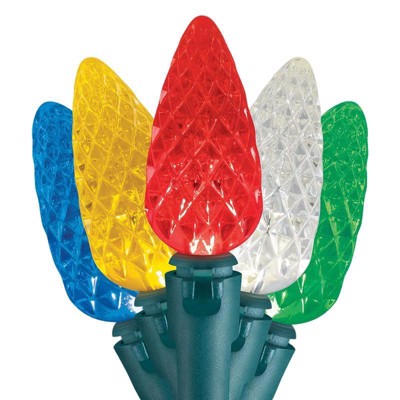 Northlight 70ct C6 Led String Lights Multi-colored - 23' Green Wire ...