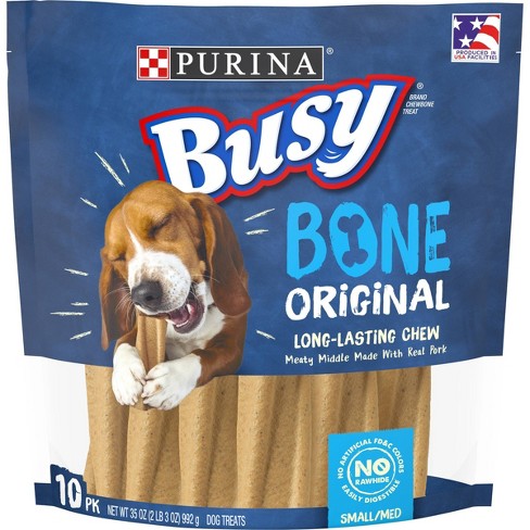 Purina Busy Bone Chewy Pork Flavor Dog Treats - 10ct : Target
