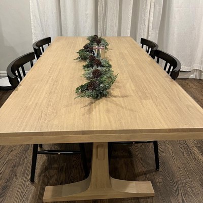 Pedestal Wood Dining Table - Natural - Hearth & Hand™ With Magnolia ...