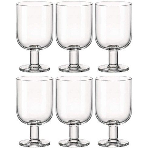 Bormioli Rocco Hosteria Goblet Stackable Wine Glasses, 6-piece, 11.75 ...