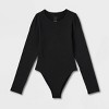 Women's Long Sleeve Seamless Bodysuit - A New Day™ Black Xs : Target