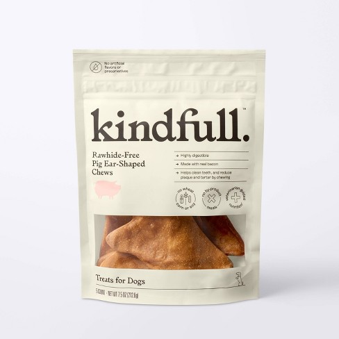 Rawhide-free Bacon And Smoke Flavor Pig Ear Shaped Dental And Hard Chew ...