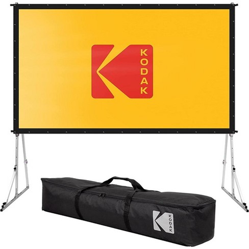 Kodak 150” Fast-folding Portable Projector Screen With Stand - White ...