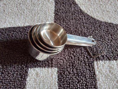 4pc Stainless Steel Measuring Cups Matte Black - Figmint™ : Target