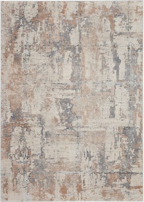 Nourison Rustic Textures Contemporary Abstract Indoor Area Rug Beige ...