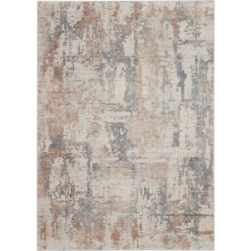 Nourison Rustic Textures Contemporary Indoor Area Rug Beige/grey 5'3" X ...