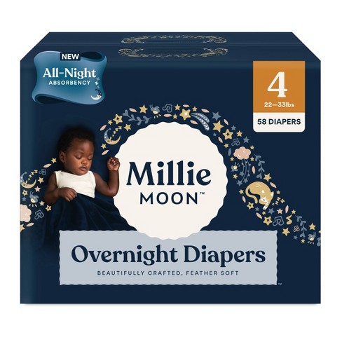 Millie Moon Disposable Overnight Diapers : Target