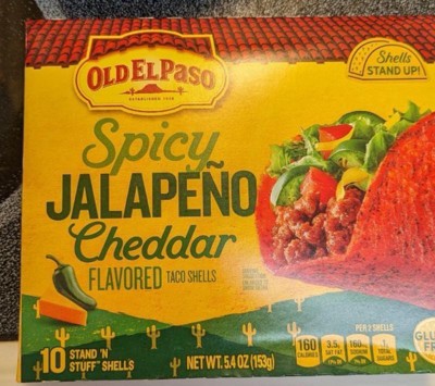 Old El Paso Gluten Free Taco Shells Bold Jalapeno Cheddar - 5.4oz : Target