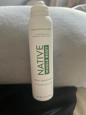 Native Deodorant & Body Spray for Men & Women - Eucalyptus & Mint - Aluminum Free - 3.5oz : Target