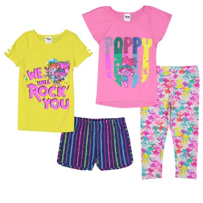Dreamworks Trolls Poppy T-shirt And Leggings Outfit Set Infant To ...