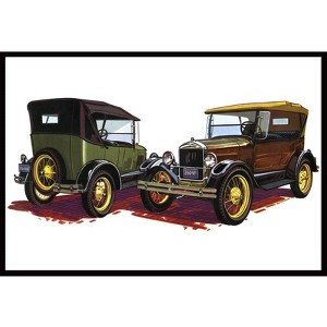Skill 2 Model Kit 1927 Ford Model T Touring 2 in 1 Kit 1/25 Scale Model ...