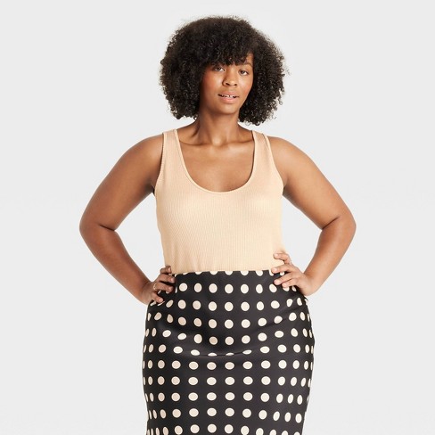 Women's Metallic Tank Top - A New Day™ Gold 4x : Target