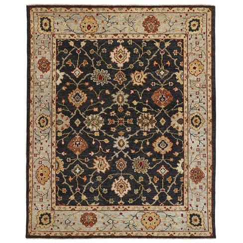 Carrington Traditional Oriental Black/gold/gray Area Rug : Target