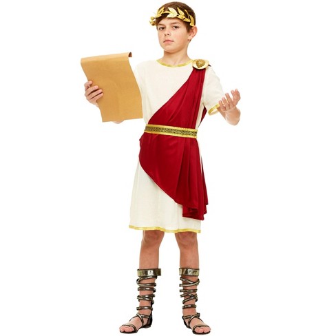 Halloweencostumes.com Medium Boy Roman Senator Costume For Boys, Brown ...