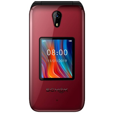 Buy Schok Classic Flip Unlocked (8GB) GSM Phone - Blue/Red Online at ...