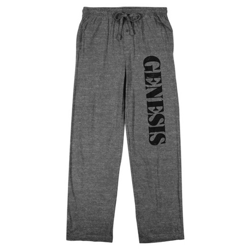 Genesis Band Logo Men's Heather Gray Sleep Pants With Drawstring : Target