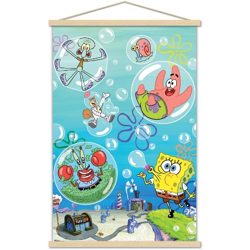 Trends International Nickelodeon Spongebob - Bubbles Magnetic Framed ...