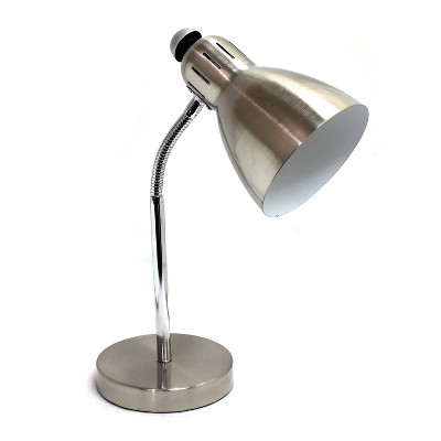 Basic Metal Desk Lamp With Flexible Hose Neck Black - Simple Designs ...