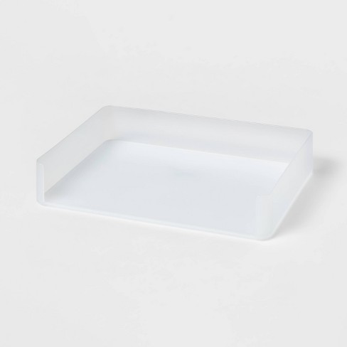 Plastic Stacking Letter Tray Clear - Brightroom™ : Target