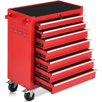 7-drawer Rolling Tool Chest With Wheels, Tool Cabinet On Wheels, Tool Cart With Key Lock, Tool ...