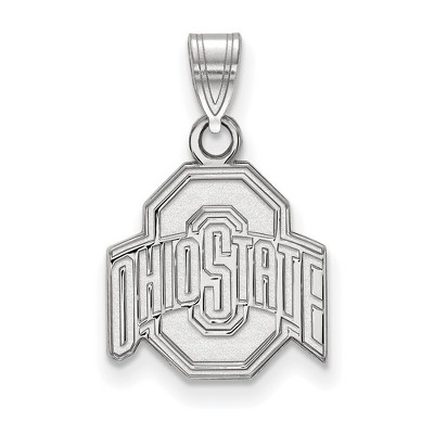 Black Bow Jewelry Sterling Silver Ohio State Buckeyes Ncaa Small ...