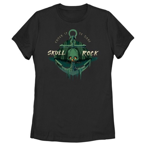Women's Peter Pan & Wendy Skull Rock Enter If Ye Dare T-shirt - Black ...