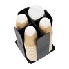 Mind Reader Cup And Lid Carousel: Black Coffee Bar Organizer ...