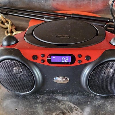 Gpx Cd, Am/fm Boombox - Red (bc232r) : Target