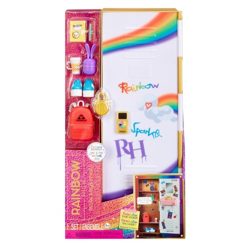 Rainbow High Design & Style Locker Playset With Shelves, Hangers ...