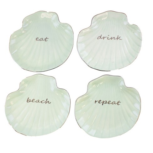 Beachcombers Set Of 4 Scallop App Dishes : Target