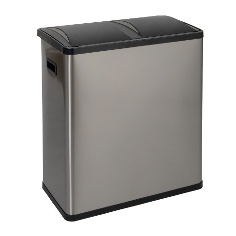 Dual Compartment Trash Can With 30 Liter / 8 Gallon Medium Bins ...