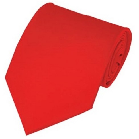 Thedappertie Coral Red Solid Color 3.5 Inch Wide And 62 Inch Extra Long ...