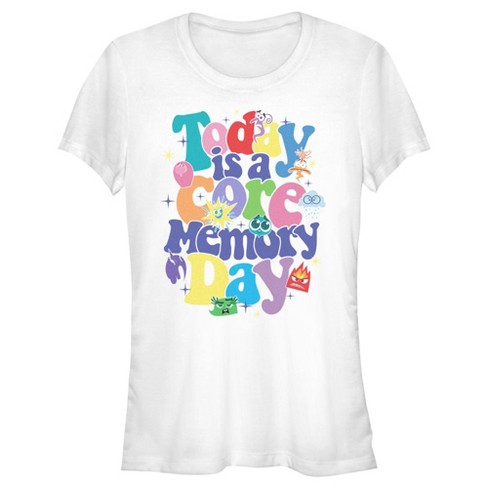 Junior's Inside Out 2 Today Is A Core Memory Day T-shirt - White ...