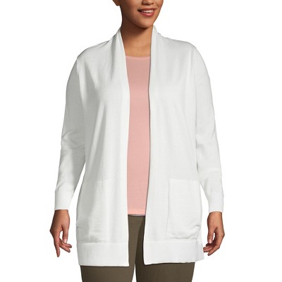 Lands' End Women's Plus Size Cashmere Cardigan Sweater - 1x - Fresh ...