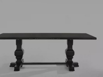Morland Dining Table Vintage Black Acme Furniture Rectangular Non extension Seats 6 Target