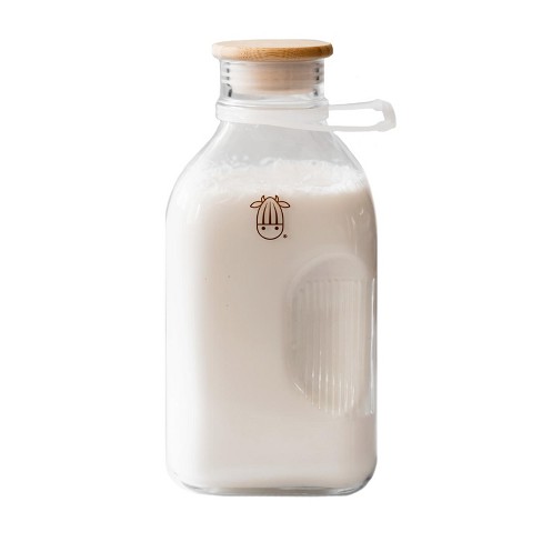 Almond Cow 60oz Glass Milk Jug With Easy-pour Spout : Target