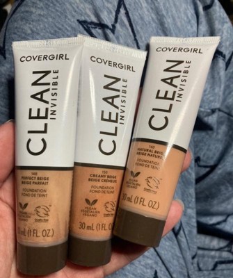 Covergirl Clean Invisible Foundation - Creamy Natural - 1 Fl Oz : Target