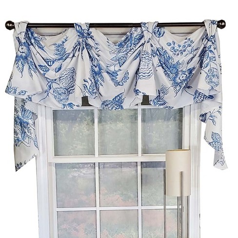 Rlf Home Natalia 3-scoop Victory Swag 4" Top Tabs Center Luxurious ...