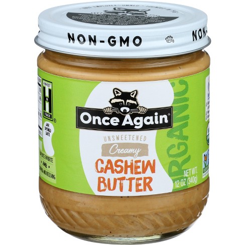 Once Again Nut Creamy Butter Organic Cashew - Case Of 6 - 12 Oz : Target