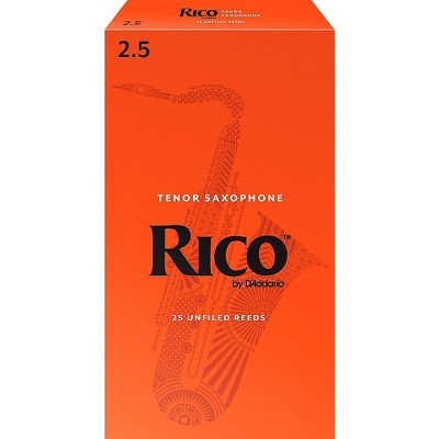 Rico Tenor Saxophone Reeds, Box Of 25 Strength 2.5 : Target