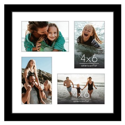 Collage Picture Frame With 8 Openings For 4x6 Photos- Wall Hanging ...