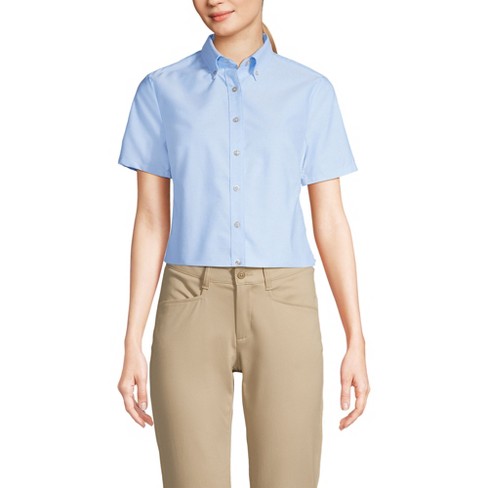 School Uniform Women's Short Sleeve Oxford Dress Shirt : Target