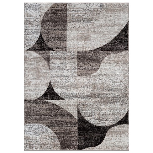 World Rug Gallery Modern Geometric Design Area Rug - Brown 5' X 7' : Target