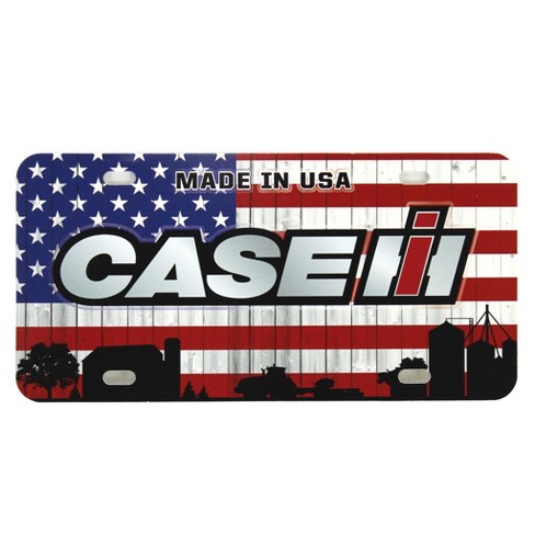 Case Ih "made In Usa" Patriotic License Plate Obt140 : Target