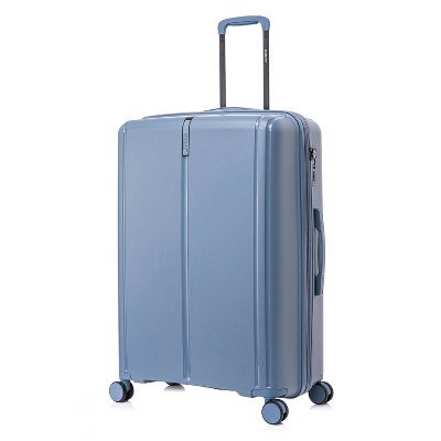 Dukap Airley Lightweight Hardside Large Checked Spinner Suitcase - Blue ...