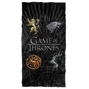 Game Of Thrones Chrome House Sigils 30” x 60” Beach Towel : Target
