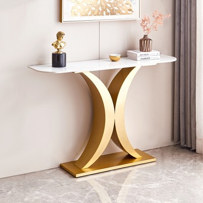 Rosalia Butterfly Console Table - Gold/glass - Safavieh : Target