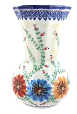 Blue Rose Polish Pottery Autumn Burst Vase : Target