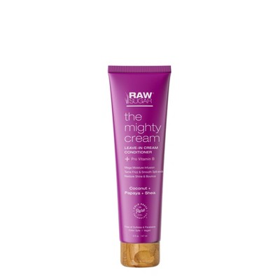 Raw Sugar The Mighty Hair Cream Leave-in Conditioner - Coconut + Papaya ...